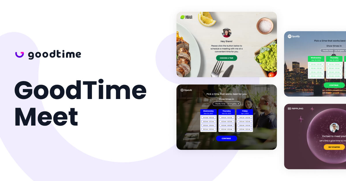 Free Online Meeting Scheduling Software | GoodTime