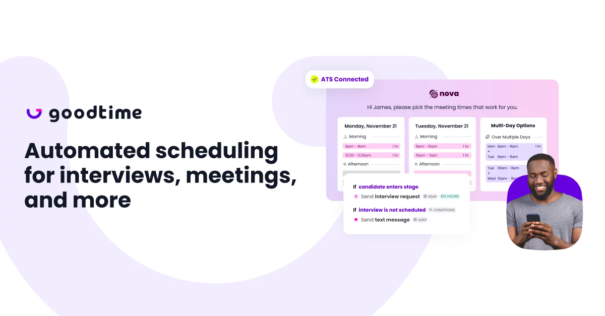 Automated Scheduling for Interviews, Meetings, and More | GoodTime