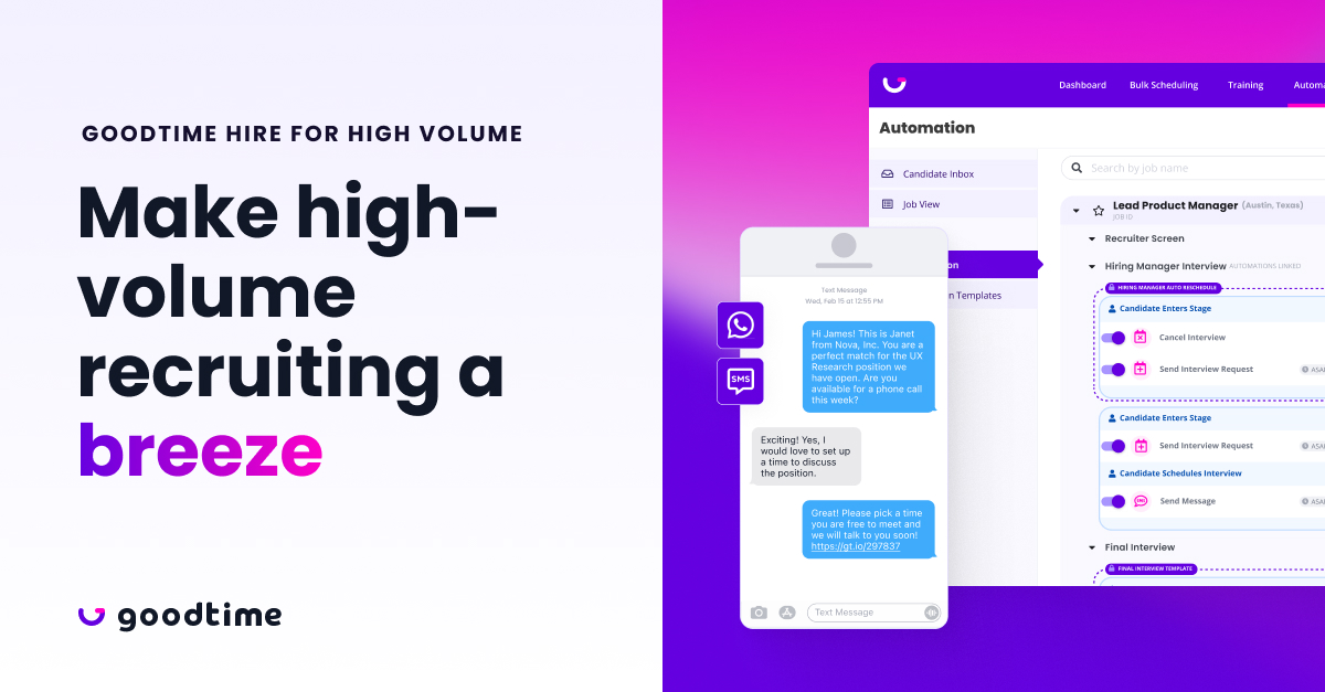 Leading High-Volume Hiring Software | GoodTime