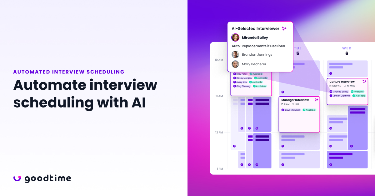 Automated Interview Scheduling Powered by AI | GoodTime